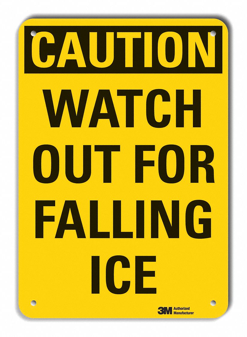 LYLE Caution Sign, Sign Format Traditional OSHA, Watch Out For Falling ... LYLE Caution Sign, Sign Format Traditional OSHA, Watch Out For Falling ...