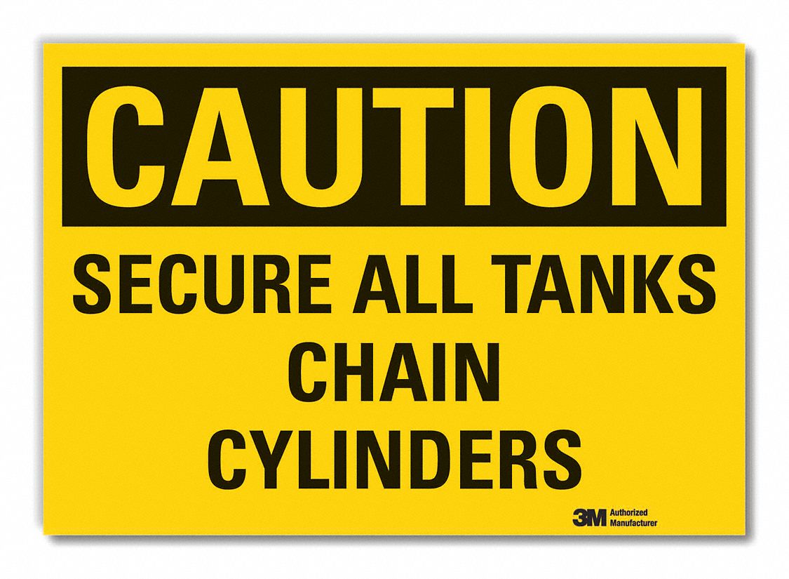 Reflective Sheeting, Adhesive Sign Mounting, Cylinder Handling Caution ...