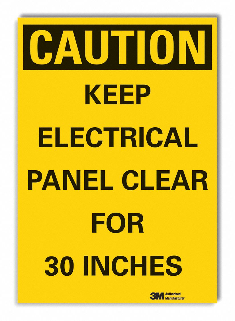 Reflective Sheeting, Adhesive Sign Mounting, Electrical Panel Caution ...