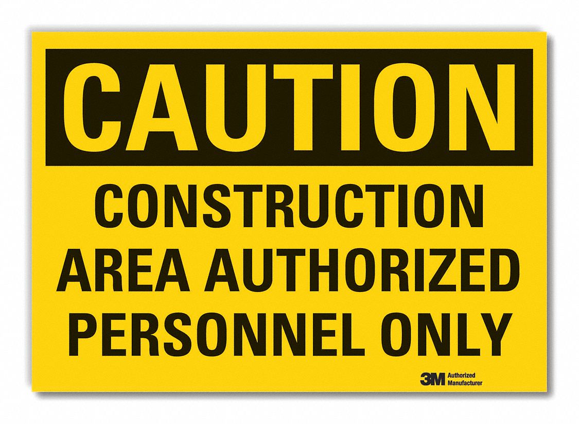 Reflective Sheeting, Adhesive Sign Mounting, Construction Area Caution ...