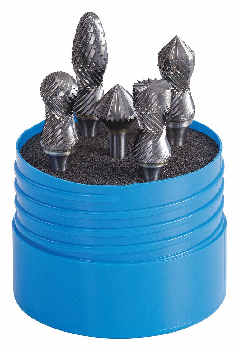 SGS PRO, 1/4" Shank, Double/Single Cut, Carbide Bur Set - 49EJ81|18220 ...
