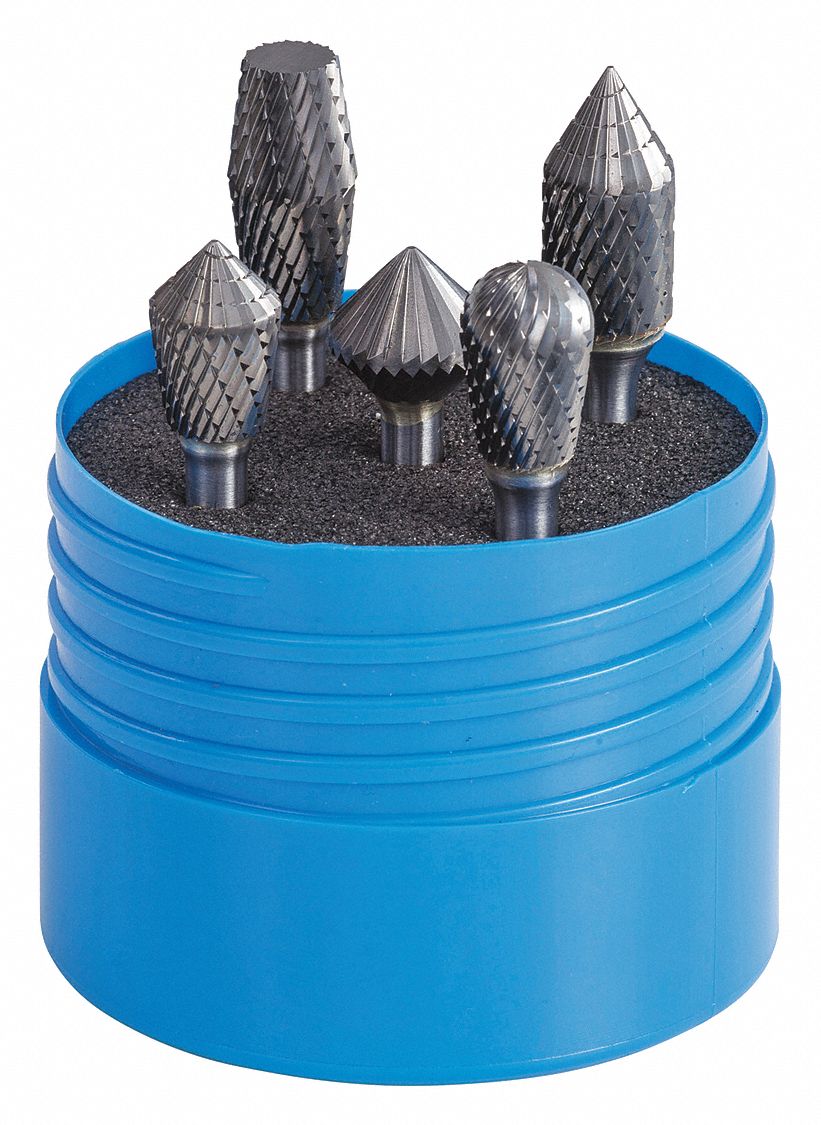 SGS PRO, 1/4" Shank, Double/Single Cut, Carbide Bur Set - 49EJ83|18230 ...