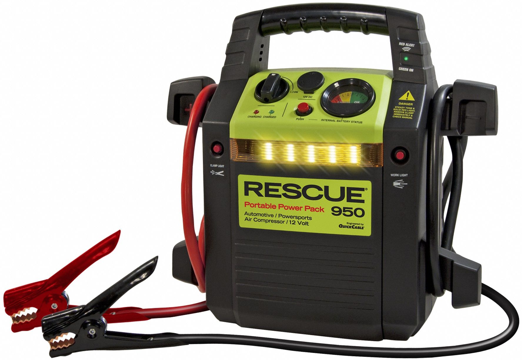 QUICKCABLE Portable Power Pack: Boosting, For 12 V DC Battery Volt, 2 A ...