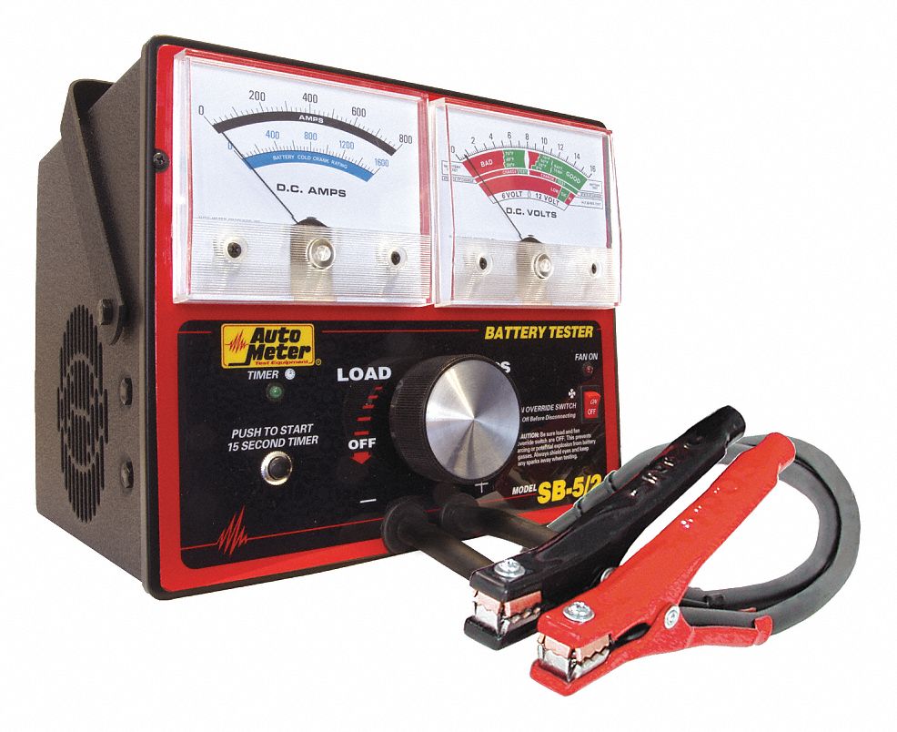 Voltage Range 6/12V DC, Battery Tester, For Use On Battery and ...