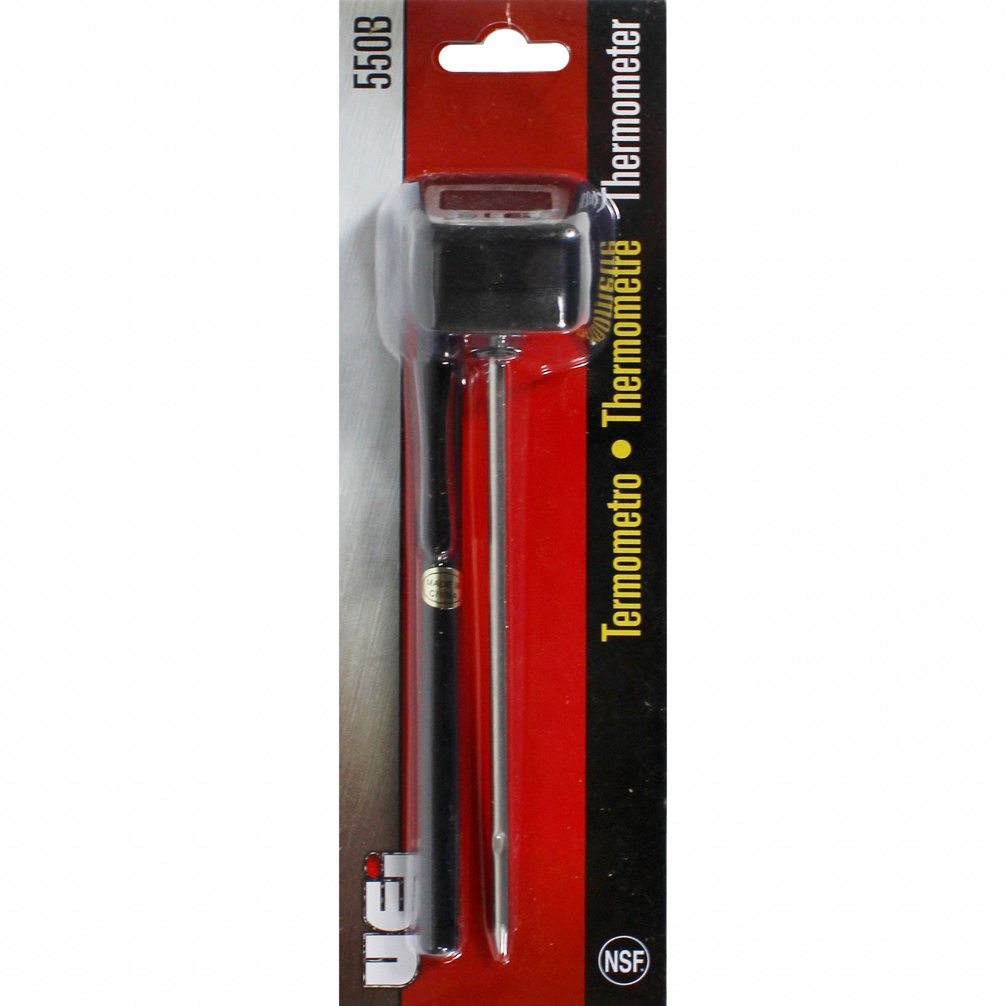 UEI TEST INSTRUMENTS Digital Pocket Thermometer: Top Reading T-Handle ...