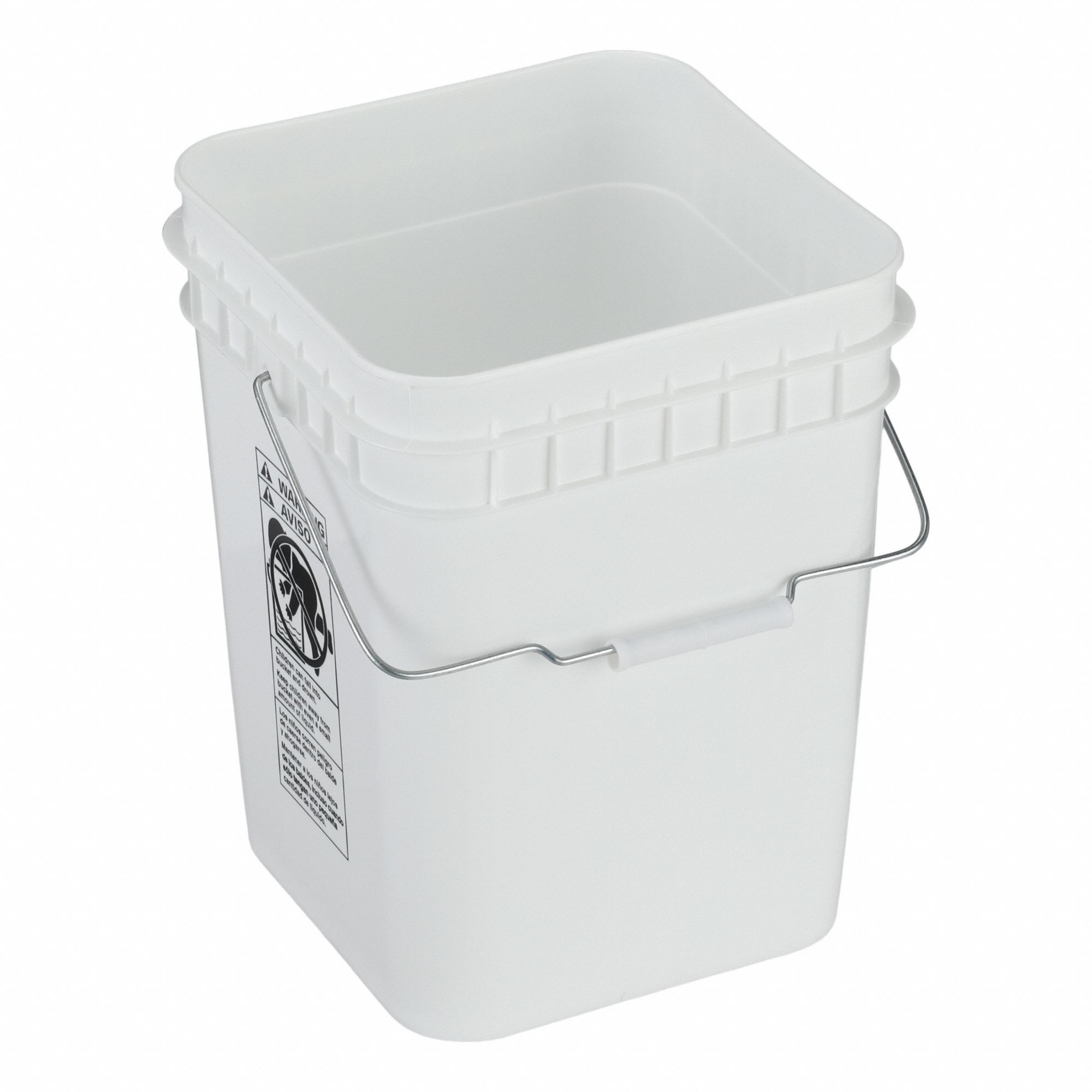 4 gal, Snap On, Storage Pail - 49EN39|GSQ2140W - Grainger