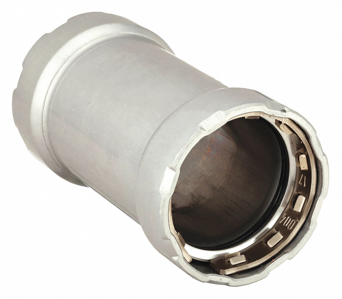 VIEGA MEGAPRESS, 1/2 in Pipe x 1/2 in Pipe Size, Press-fit x Press-fit ...