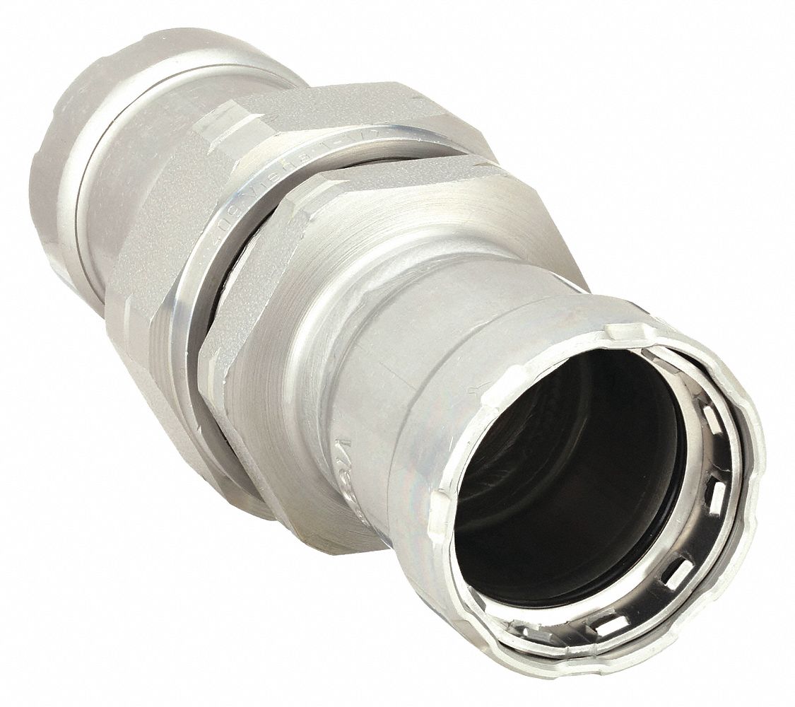 VIEGA MEGAPRESS, 1/2 in Pipe x 1/2 in Pipe Size, Press-fit x Press-fit ...