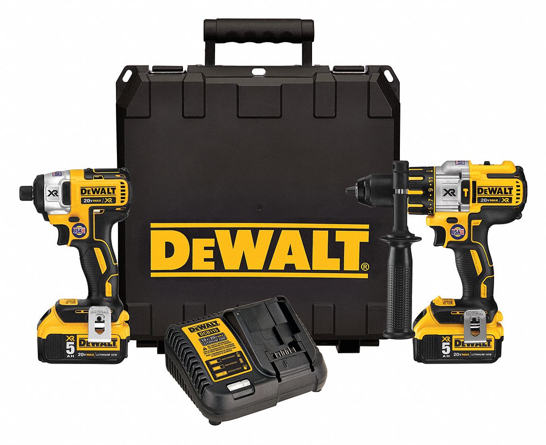 20V MAX XR, Cordless Combination Kit, 20.0 Voltage, Number of Tools 2 ...