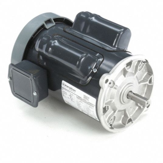 MARATHON MOTORS, Single Phase, C-Face, Auger Drive Motor - 49EV26 ...