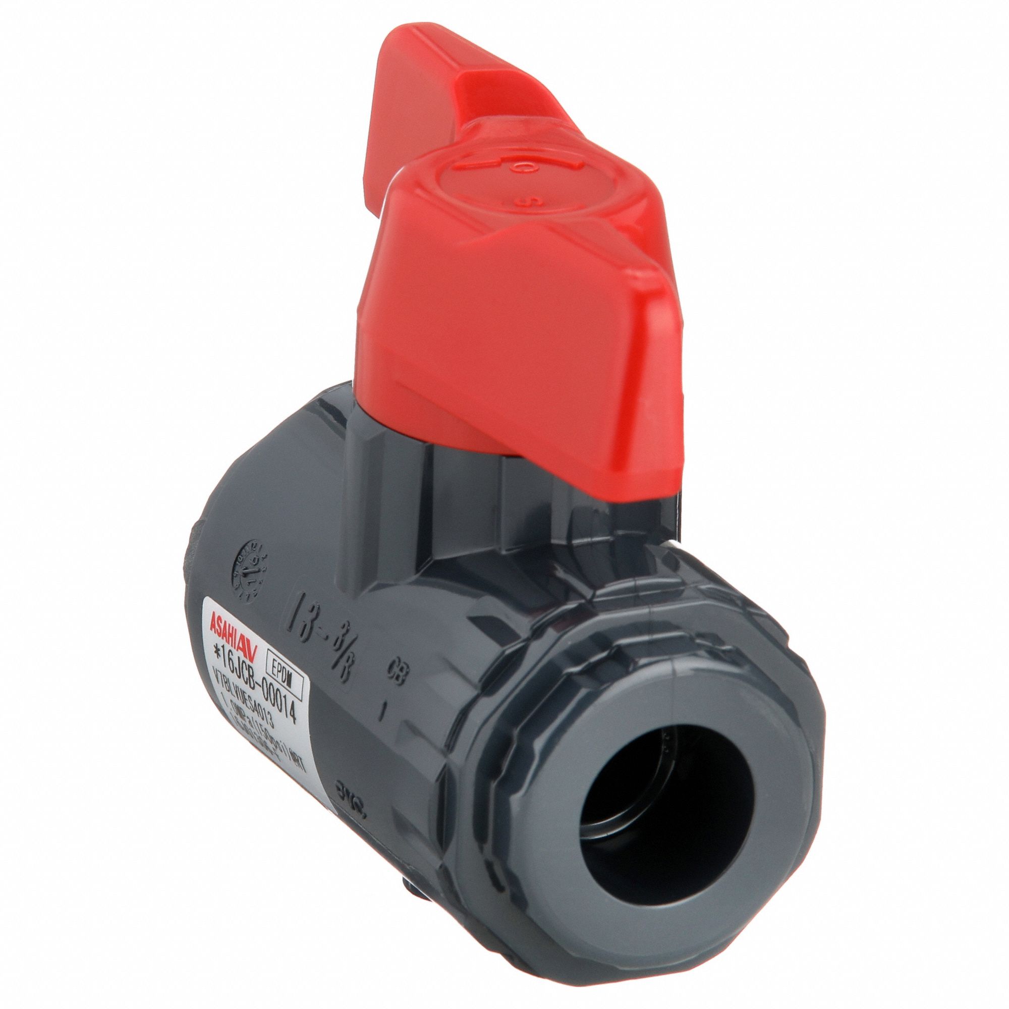 ASAHI, 3/8 in, PVC, Manual Two-Way Ball Valve - 49EZ58|161070003 - Grainger