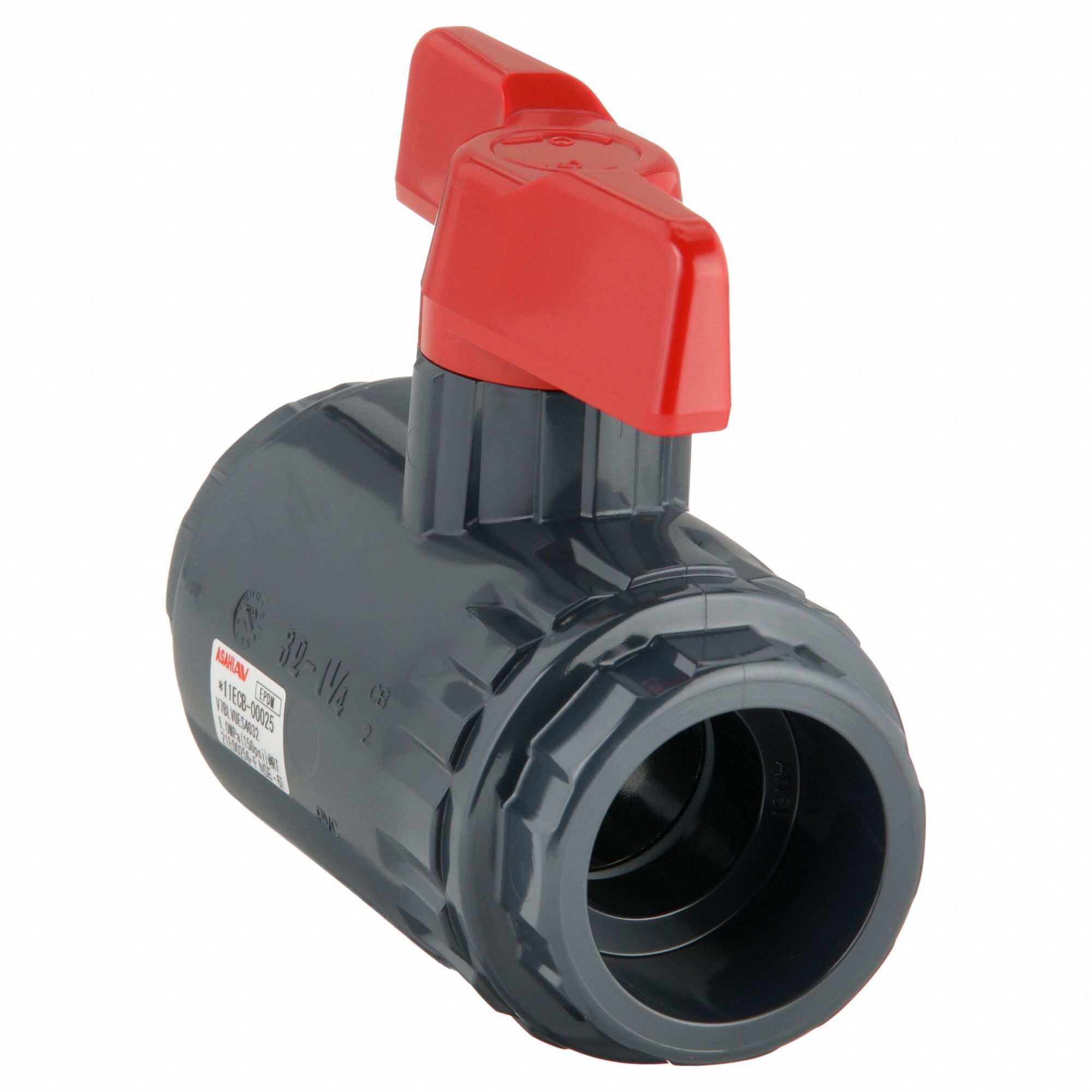 ASAHI, 1 1/4 in, PVC, Manual Two-Way Ball Valve - 49EZ62|161070012 ...