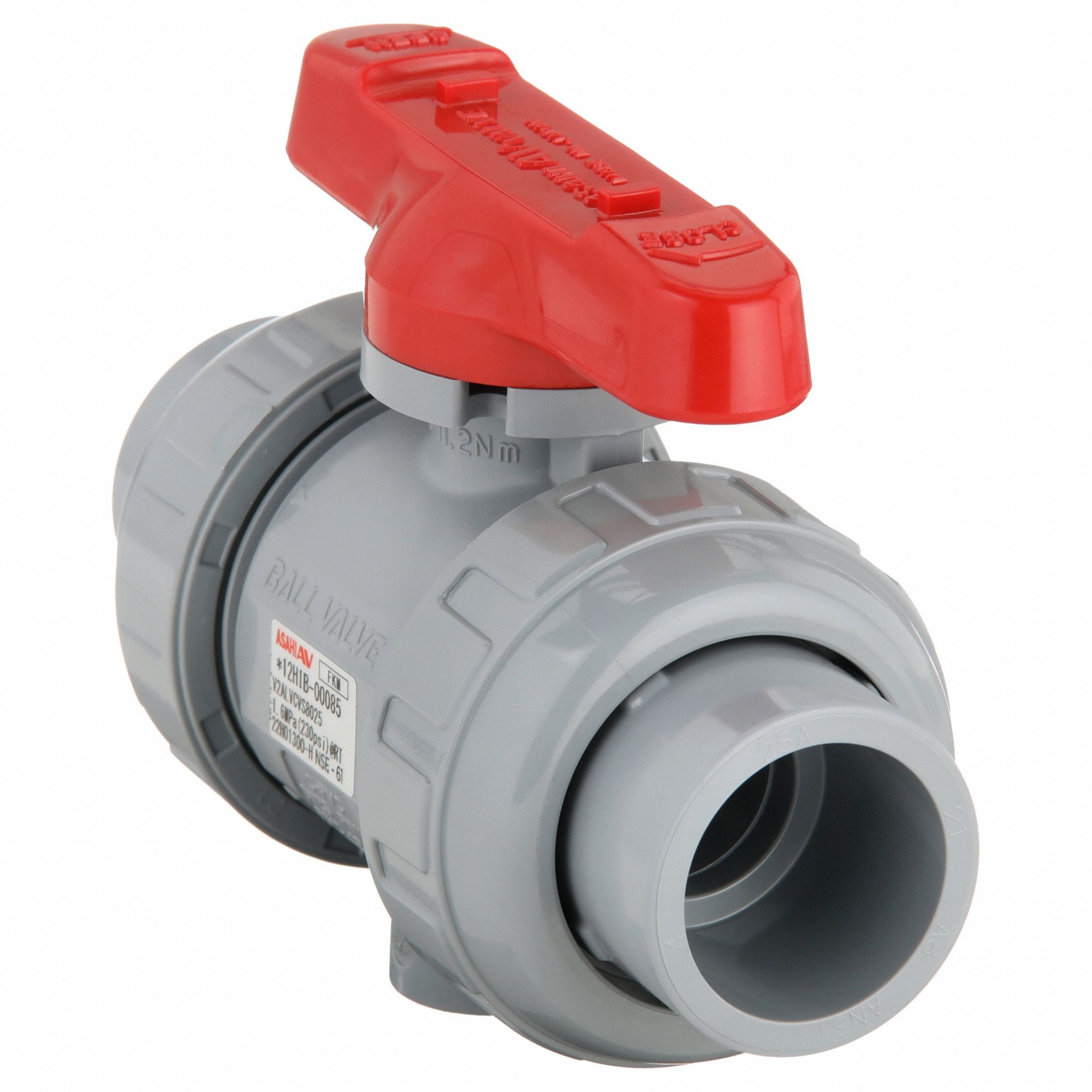 ASAHI, 1 in, CPVC, Manual Two-Way Ball Valve - 49FA77|1613010 - Grainger