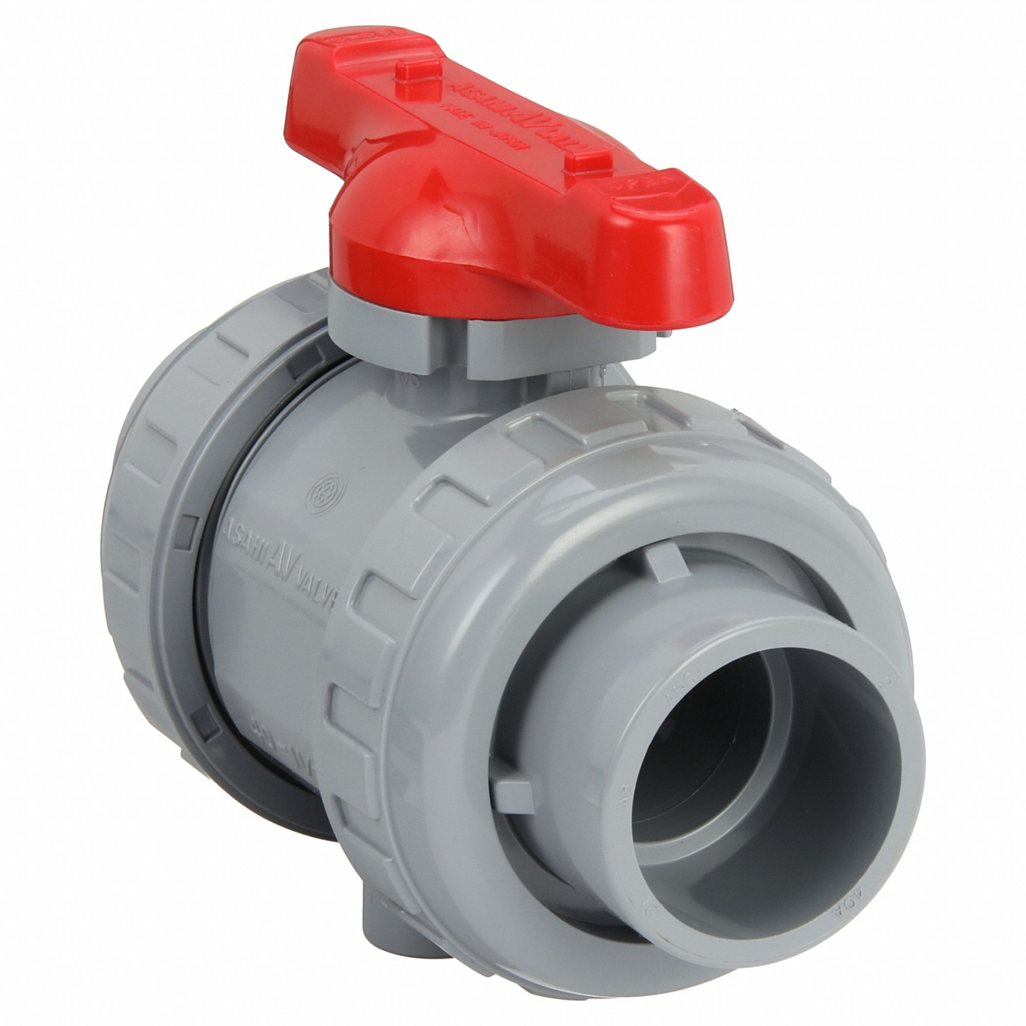 ASAHI, 1 1/2 in, CPVC, Manual Two-Way Ball Valve - 49FA79|1613015 ...