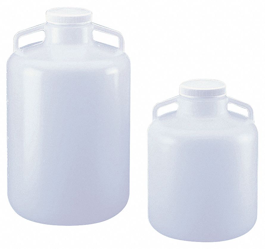 1 L Capacity - mL, 2.64 gal Capacity - oz, Carboy - 49H030|49H030 ...