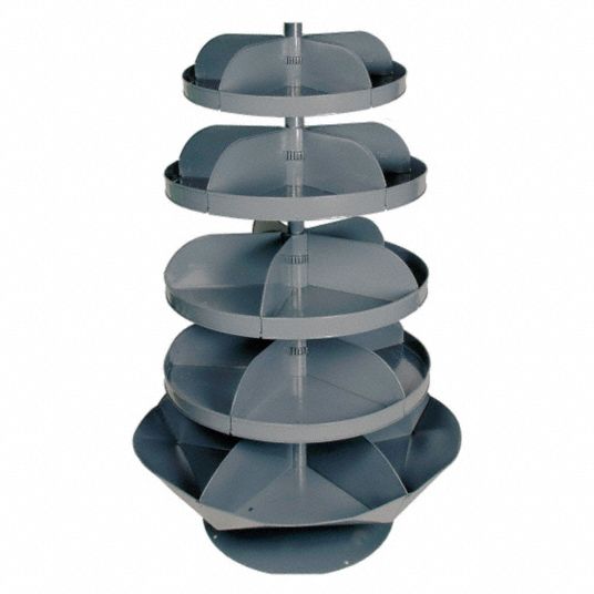 DURHAM MFG, 65 3/4 in x 44 in, 5 Levels, Revolving Bin - 49H242|1700-95 ...