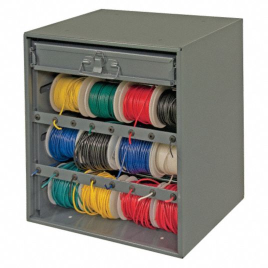 DURHAM MFG, 6 Spindles, 16 in x 12 in x 16 in, Wire Spool Storage ...