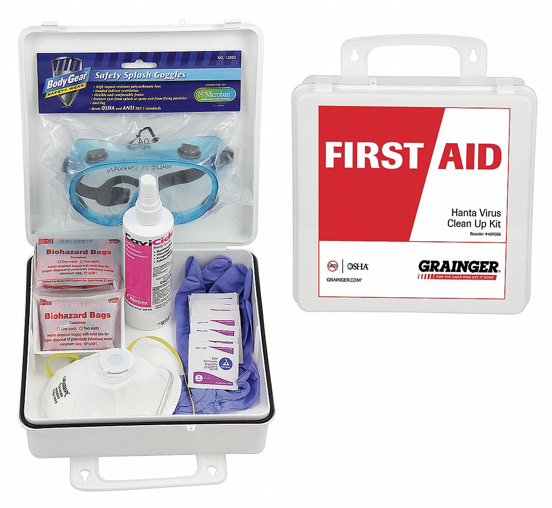 16 oz Volume Absorbed Per Kit, Protective Apparel, Spill Kit - 49H356 ...