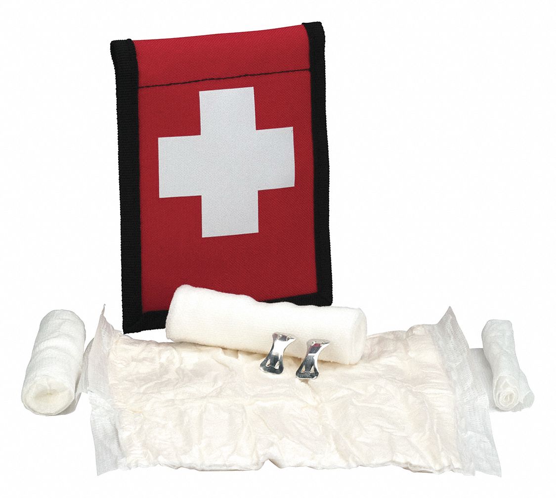 FIRST AID ONLY, 6 1/4 in Dressing Lg, 5 in Dressing Wd, Bloodstopper ...