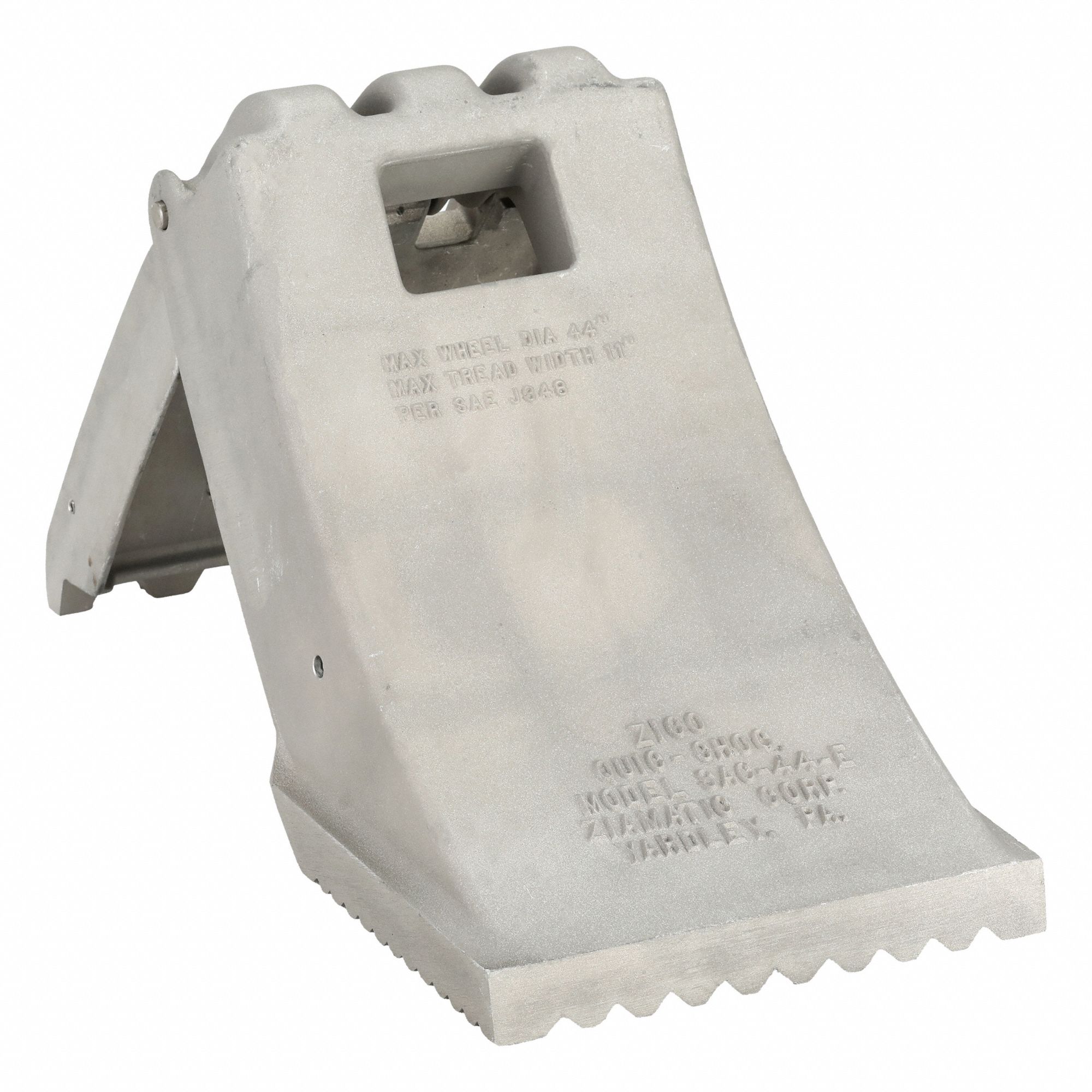 Aluminum, 44 in Max Compatible Wheel Dia, Wheel Chock - 49H693|SAC-44-E ...