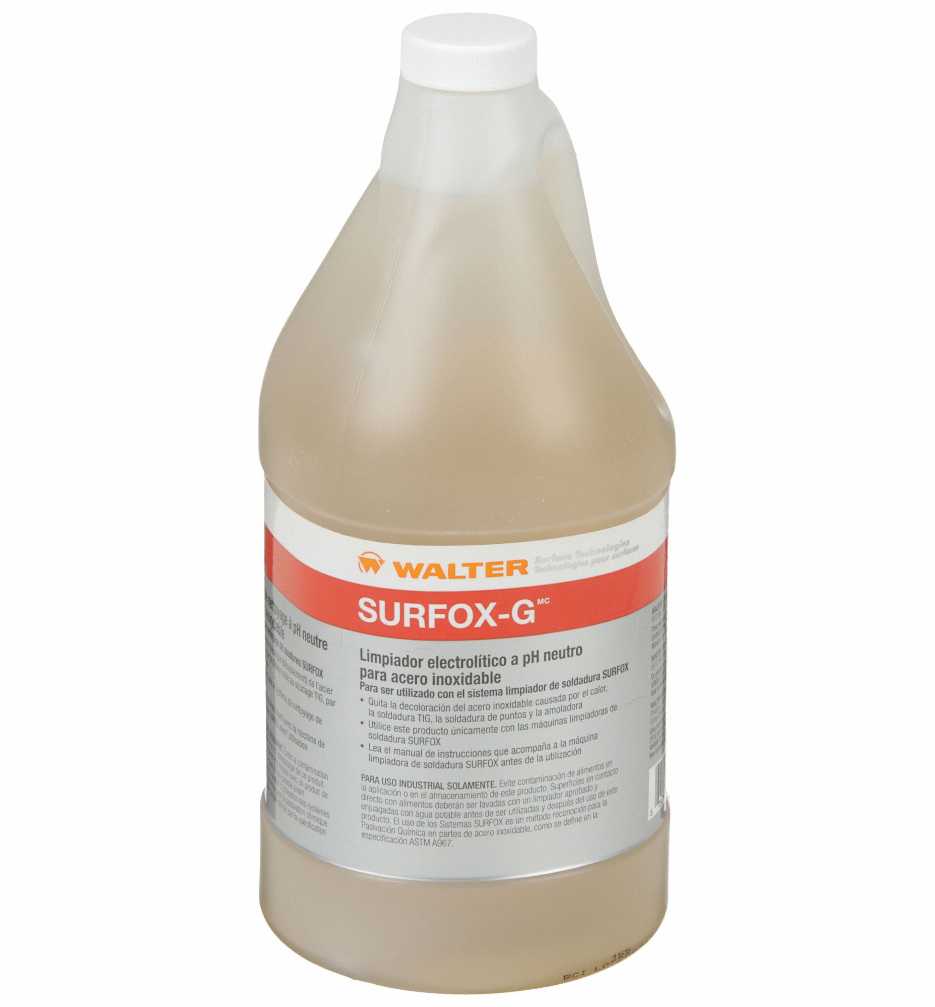 WALTER SURFACE TECHNOLOGIES, Surfox-G, 500 mL, pH Neutral Weld Cleaning ...