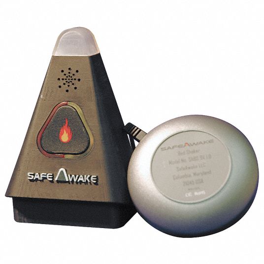 SAFE AWAKE, Removable Battery, SafeAwake Intermittent Bed Shaker, Smoke ...