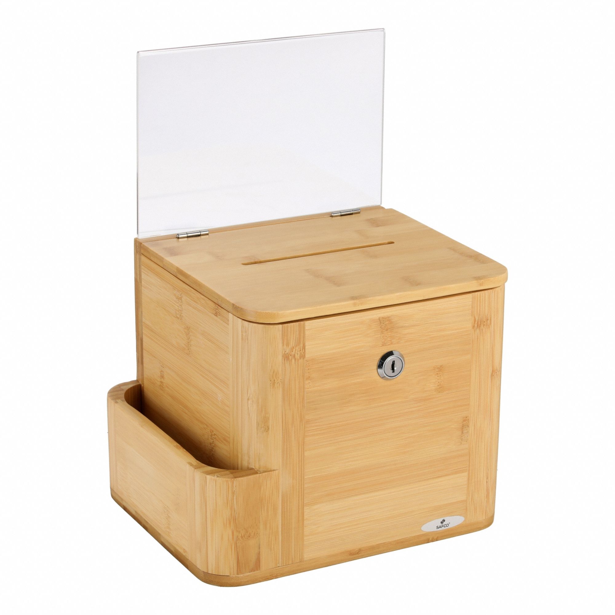 SAFCO, Bamboo, 14 in Overall Ht, Suggestion Box - 49H980|4237NA - Grainger