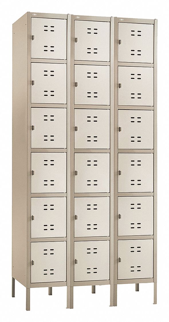 SAFCO, 36 in x 18 in x 78 in, 6 Tiers, Box Locker - 49J030|5527TN ...