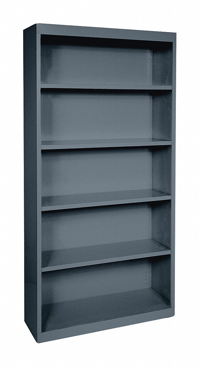 SANDUSKY, Dark Gray, Steel, Bookcase - 49J187|BA40341272-02 - Grainger