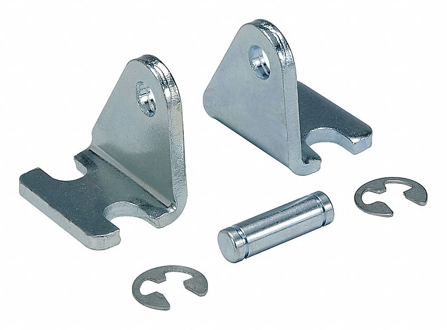 PARKER, Foot Mount Type, Fits 7/16 in_9/16 in Bore Dia, Pivot Bracket ...