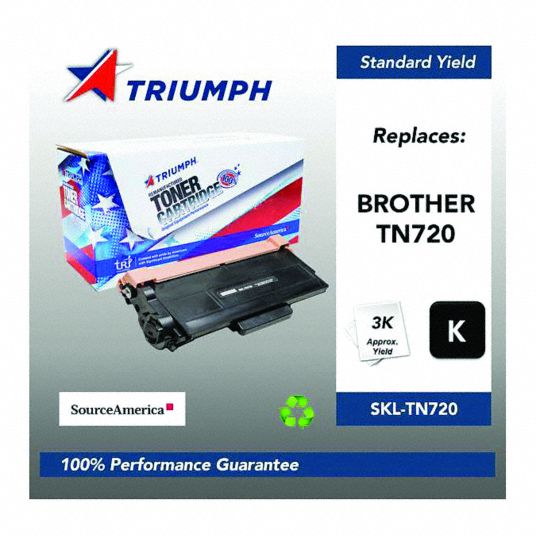 SOURCE AMERICA, Black, TN720, Toner Cartridge - 49JL51|SKL-TN720 - Grainger