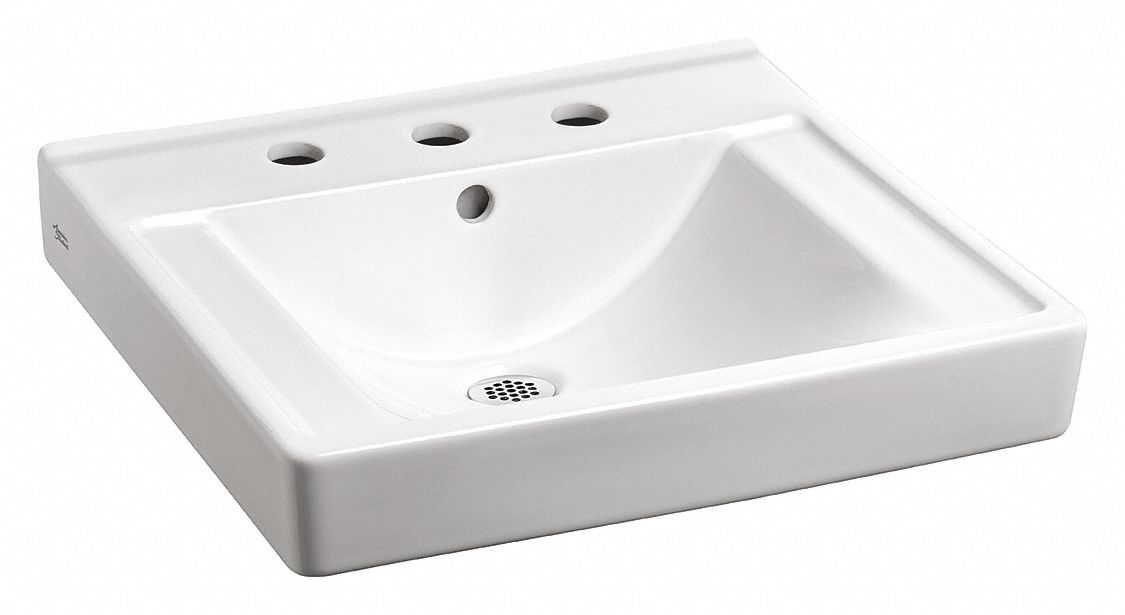 AMERICAN STANDARD, Decorum®, White, Bathroom Sink - 49JM65|9024008EC ...