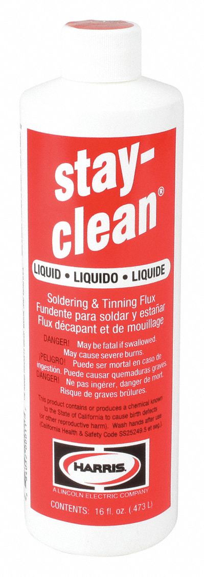 HARRIS, 16 oz, Bottle, Soldering Flux - 49JR40|SCLF16 - Grainger
