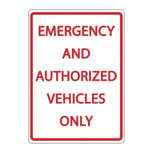 ZING Parking Sign, Retroreflective Grade Engineer, Rectangle, Aluminum ...
