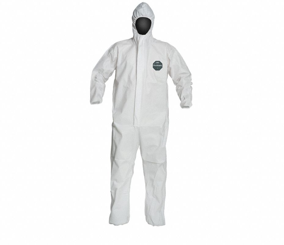 DUPONT Overol Desechable con Capucha Laminado de Película Microporosa ...