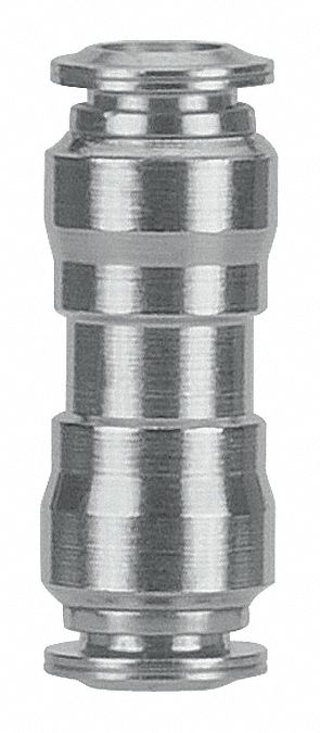 AIGNEP USA, 3/8 in OD x 3/8 in OD Size, Push-to-Connect x Push-to-Connect, Push-Fit Adapter ...