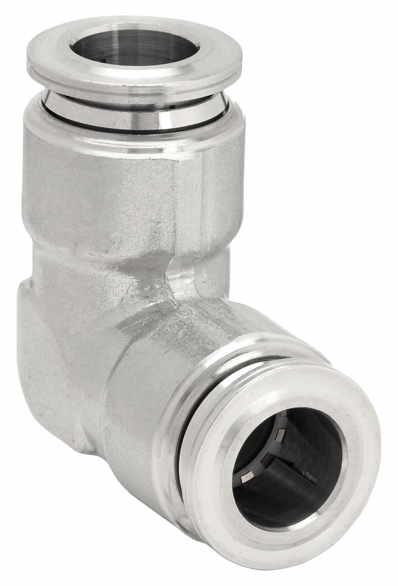 AIGNEP USA, 3/8 in OD x 3/8 in OD Size, Push-to-Connect x Push-to-Connect, Push-Fit Elbow ...