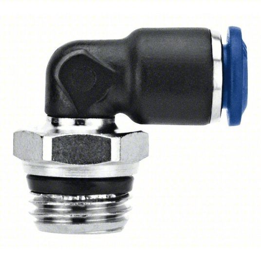 AIGNEP USA, 5/32 in OD x 5/32 in Pipe Size, Push-to-Connect x MUNF, Push-Fit Elbow Fitting ...