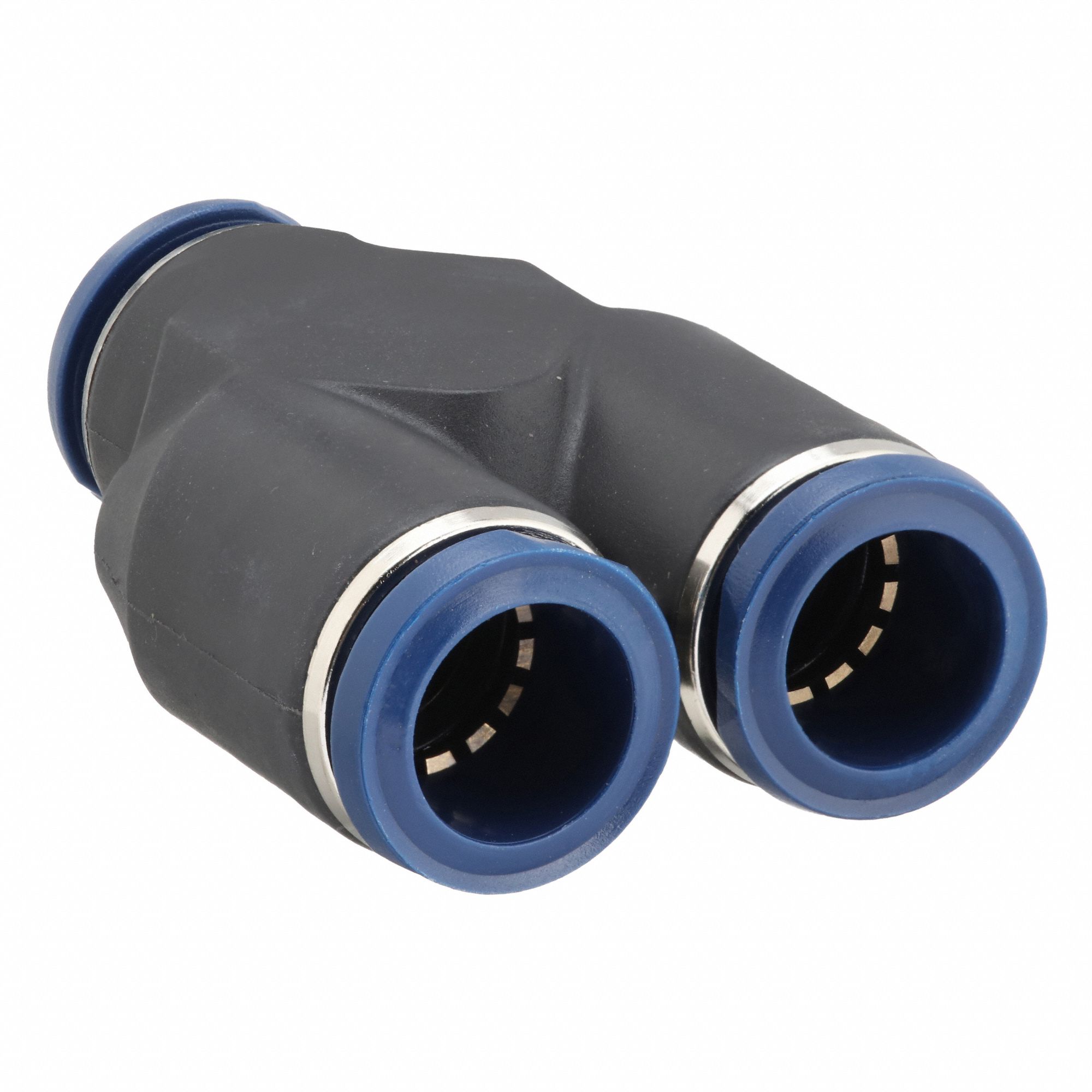 AIGNEP USA, 3/8 in OD x 3/8 in OD x 3/8 in OD Size, Nylon, Push-Fit Wye ...