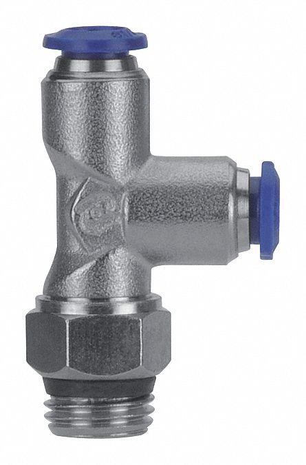 AIGNEP USA, 5/32 in OD x 5/32 in OD x 5/16 in Pipe Size, Brass, Push-Fit Tee Fitting - 49JY53 ...