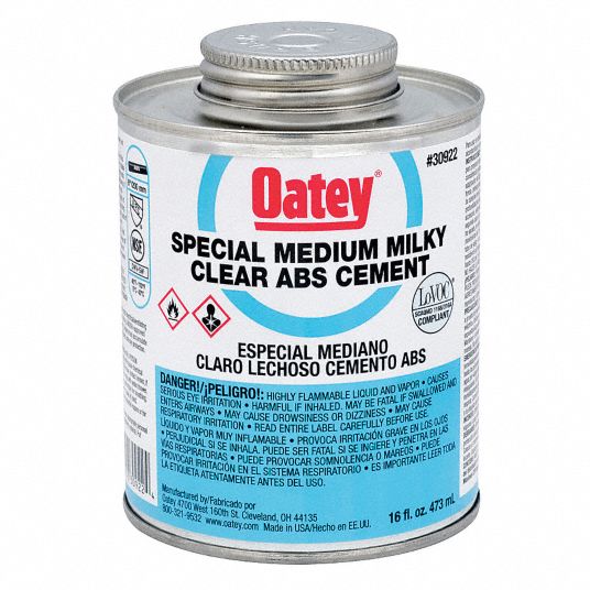 OATEY, 16 fl oz, Brush-Top Can, PVC Cement - 49K210|30876 - Grainger