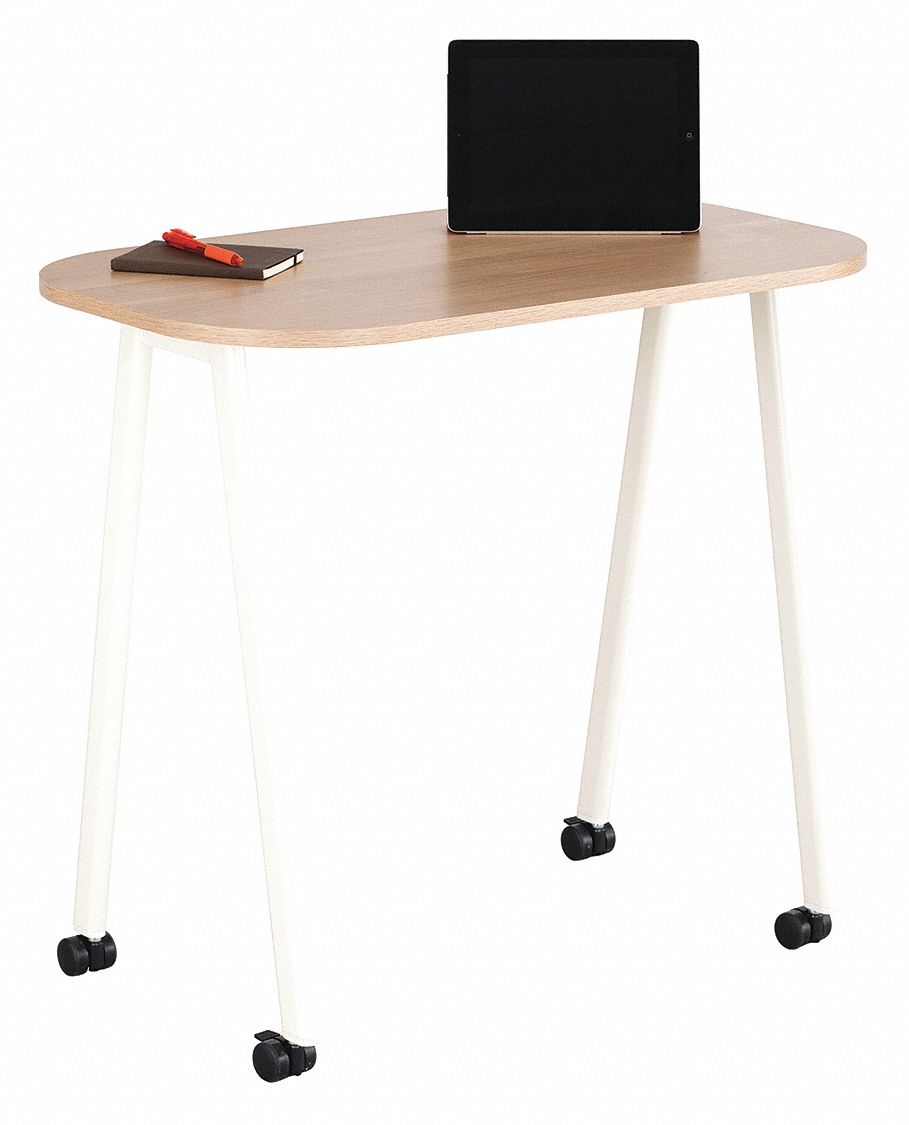 Mobile Table,Beech,30 in W,Nylon Casters - Grainger