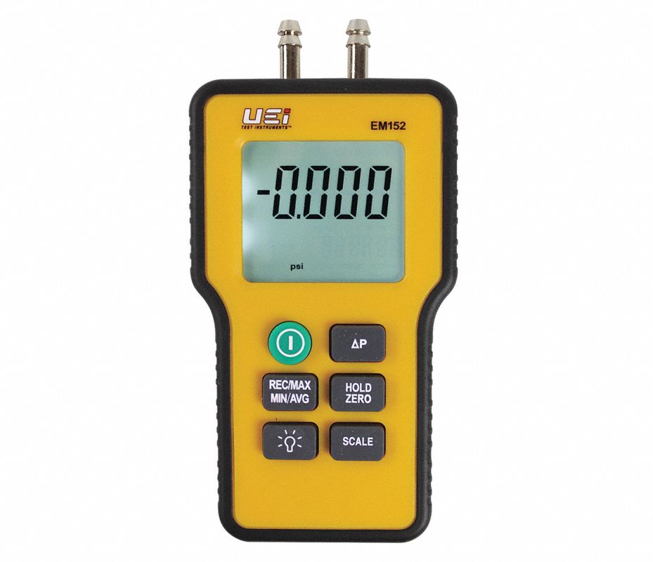 UEI TEST INSTRUMENTS Manómetro Diferencial,Digital,10 psi - Manómetros ...