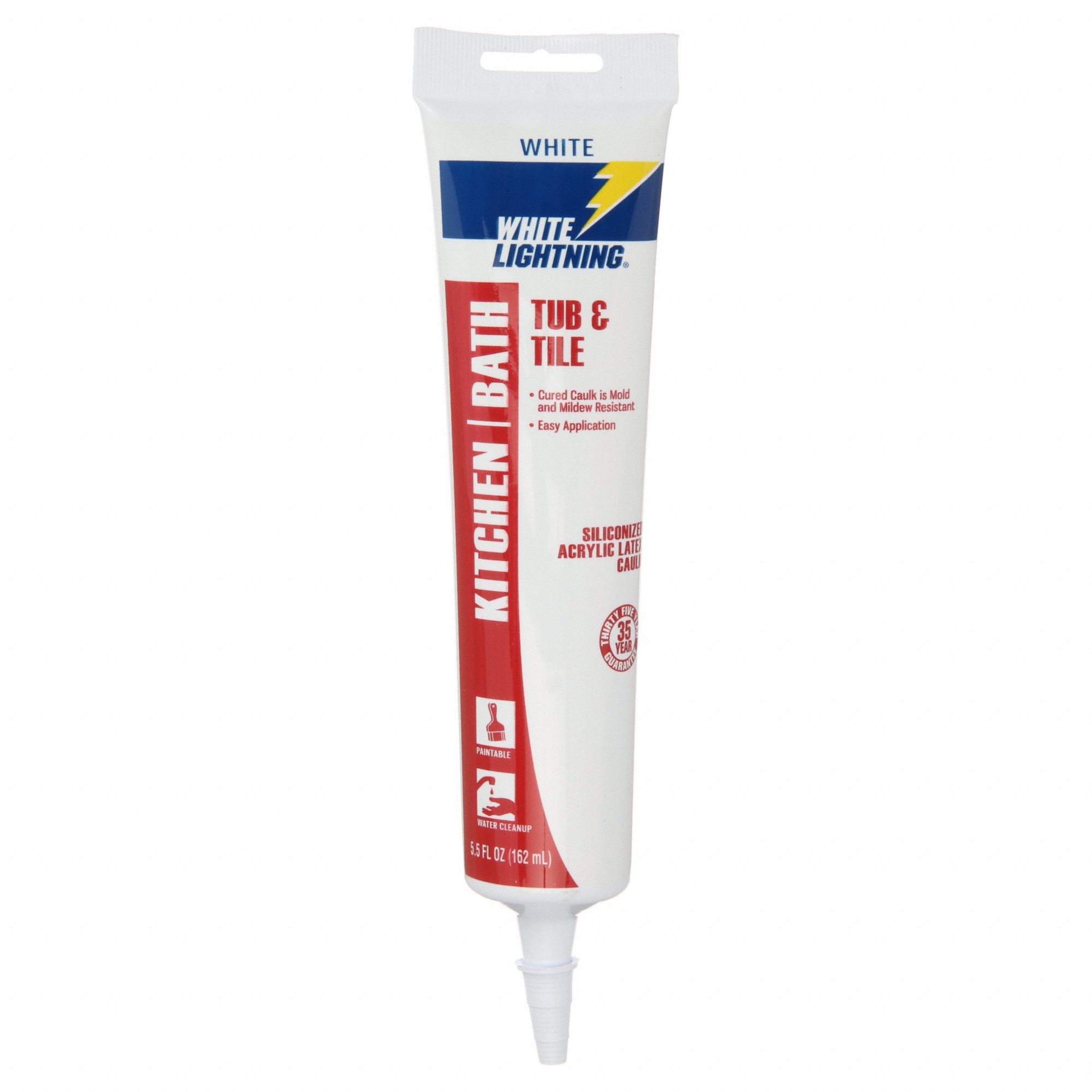 WHITE LIGHTNING, Kitchen & Bath, White, Hybrid Caulk - 49LX67|W22000005 ...
