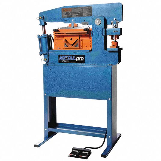 METALPRO, 115V AC /Single-Phase, 2 Stations, Ironworker - 49LX78 ...