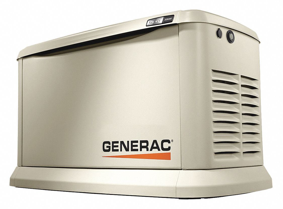 Liquid Propane/Natural Gas Automatic Standby Generator, 120V AC/240V AC ...