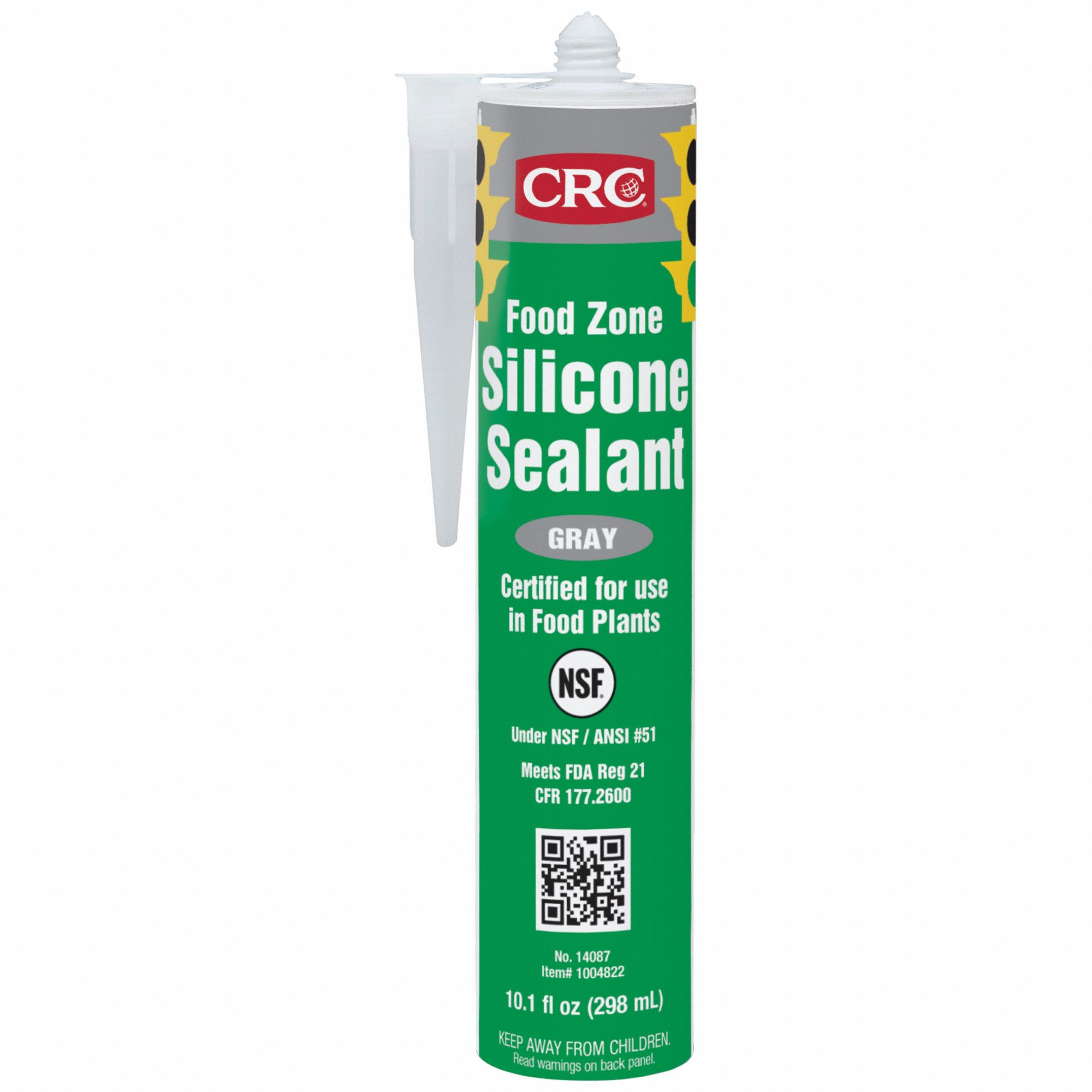CRC, Food Zone, Gray, Silicone Sealant - 49LY05|14087 - Grainger
