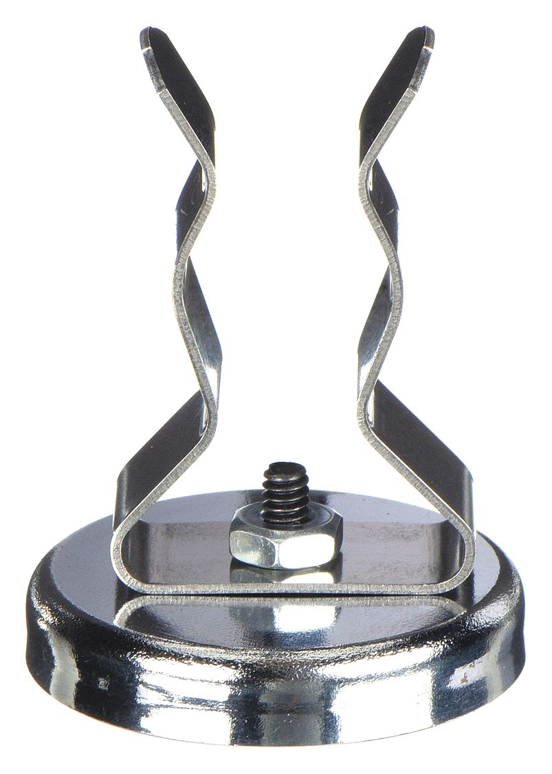 MAG-MATE, Ceramic Magnet, 22 lb Max. Pull, Magnet with Clip - 49M004 ...