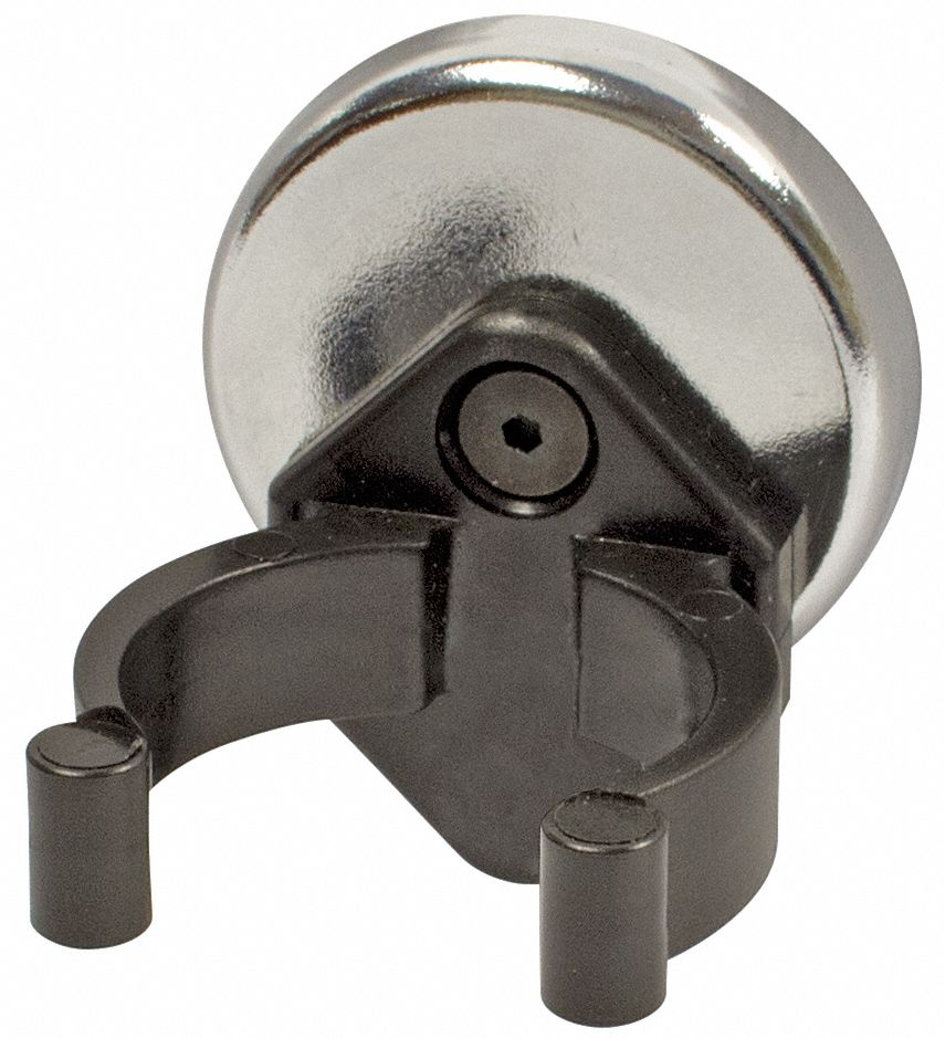 MAG-MATE Magnet with Clip, Ceramic Magnet, 22 lb Max. Pull, 1 1/4 in ...