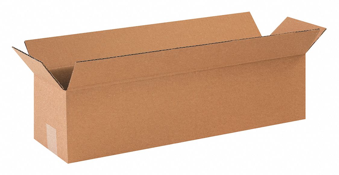 Long Corrugated Boxes,12x3x3",PK25 - Grainger